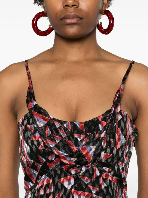 Isabel Marant Étoile Kalisia Geometric-print Tank Top