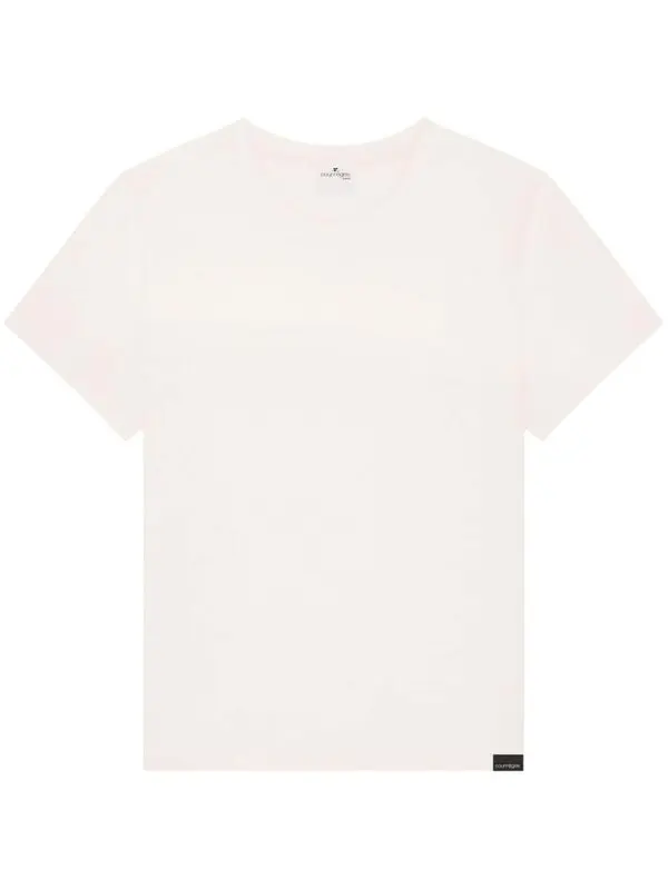 COURREGES Logo-appliqué T-shirt - White
