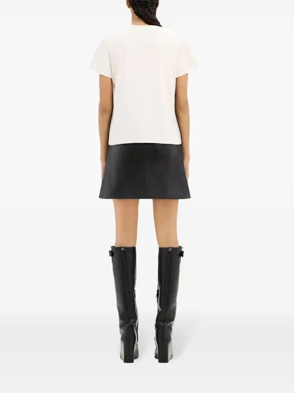 COURREGES Logo-appliqué T-shirt - White