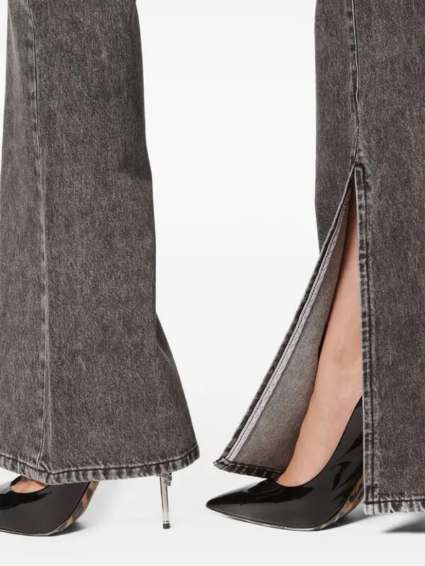 Philipp Plein High-waisted Flared Jeans - Grey