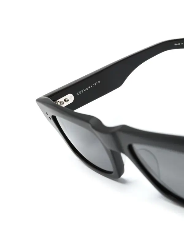 Dita Cosmohacker Rectangle-frame Sunglasses - Black