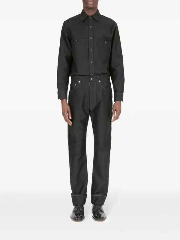 MAISON MARGIELA Four-stitch Satin Trousers
