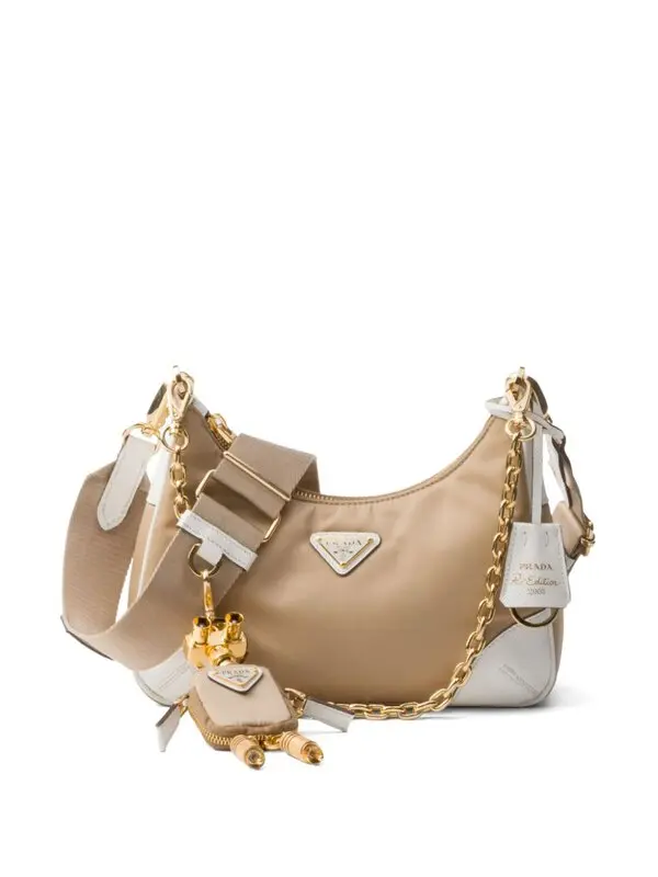 Prada Re-edition 2005 Shoulder Bag - Neutrals