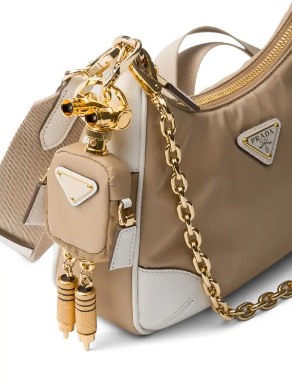 Prada Re-edition 2005 Shoulder Bag - Neutrals
