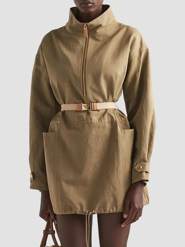 Prada Panama Cotton Mini-dress
