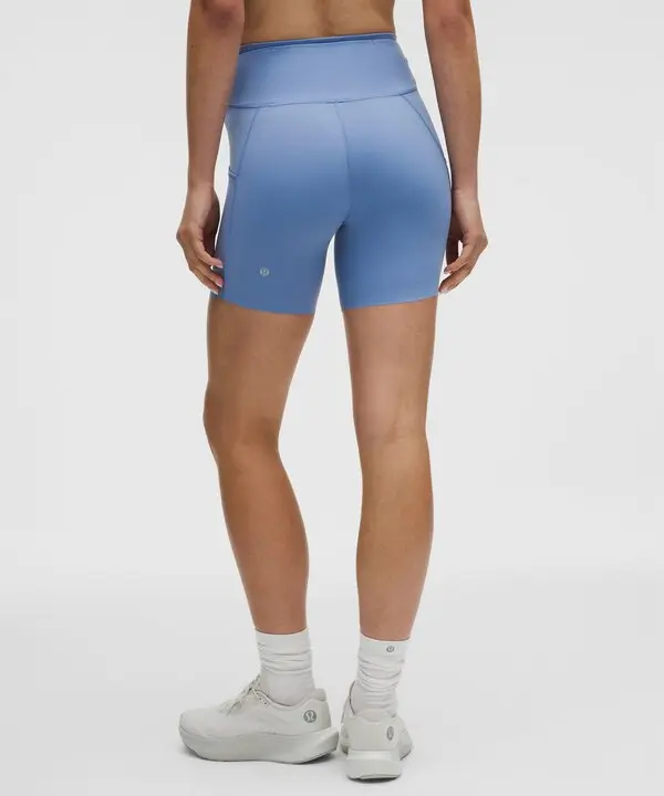 Lululemon Fast And Free High-rise Short - Prep Blue
