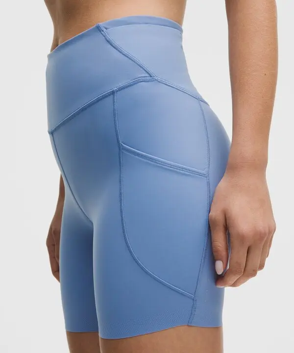 Lululemon Fast And Free High-rise Short - Prep Blue