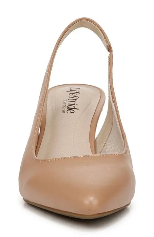 LIFESTRIDE Annalise Slingback Pumps - Tan