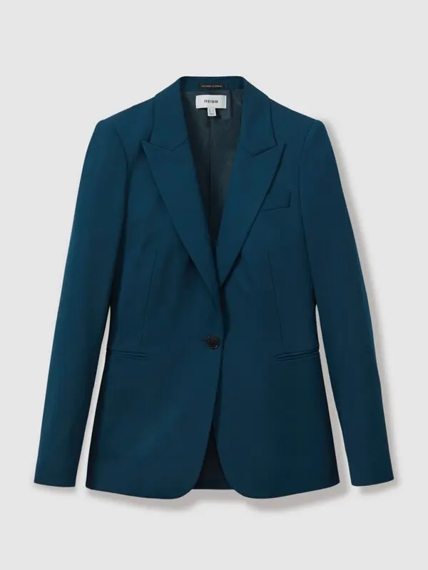 REISS Wool Blend Single Breasted Suit Blazer