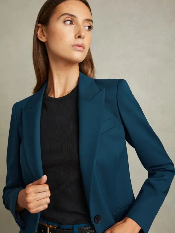 REISS Wool Blend Single Breasted Suit Blazer