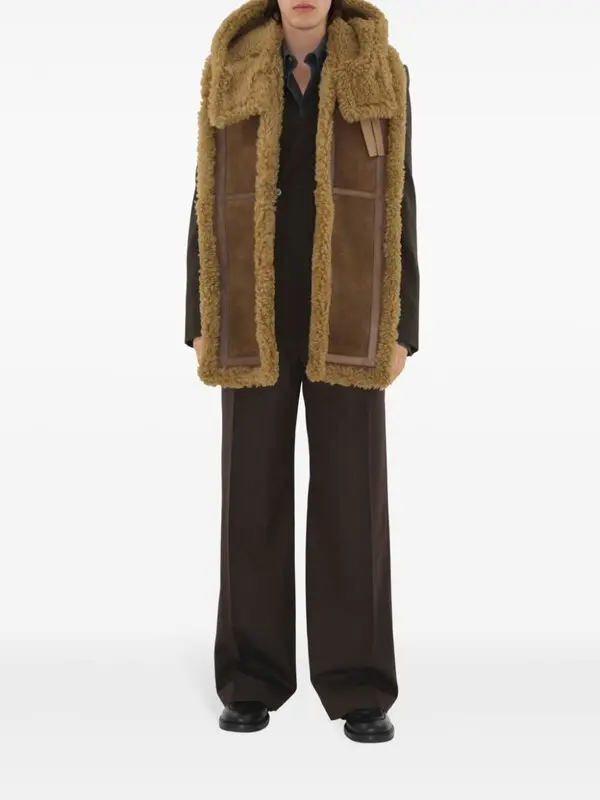 Burberry Hooded Shearling Scarf