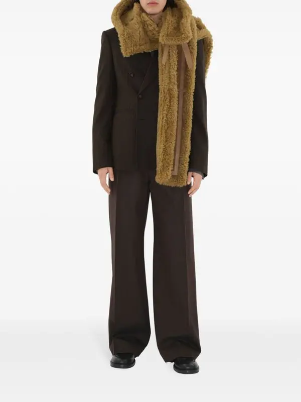 Burberry Hooded Shearling Scarf