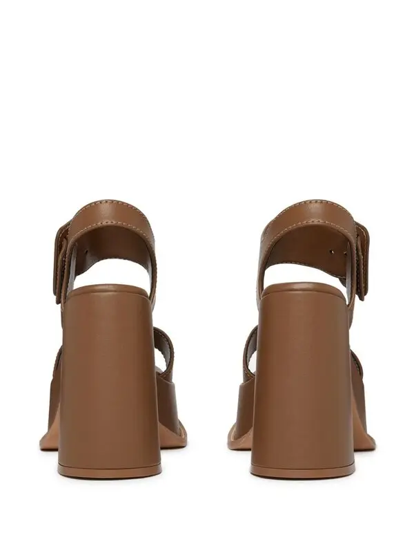 Stella McCartney Skyla 100mm Platform Sandals - Brown