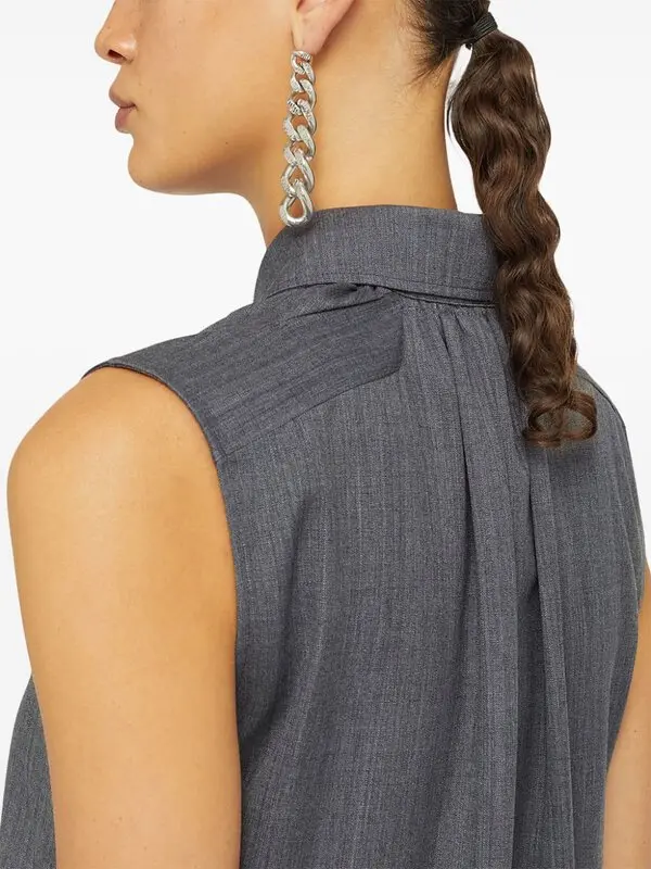 JIL SANDER Straight-point Collar Wool Dress