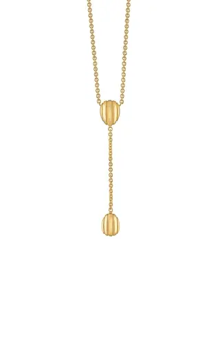PAMELA ZAMORE Eos 18k Yellow Lariat Necklace