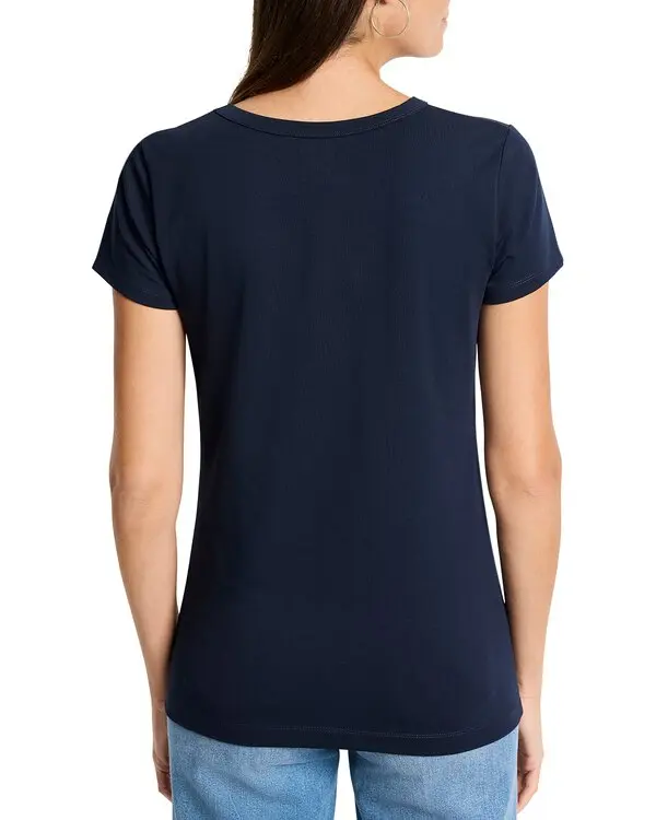NIC+ZOE Perfect Knit Crewneck Tee - Dark Indigo