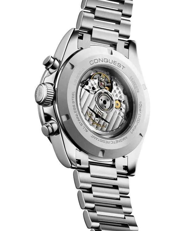 LONGINES Conquest Chronograph, 42mm - Black/silver