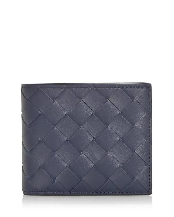 Bottega Veneta Intrecciato Leather Bifold Wallet - Abyss/cypress