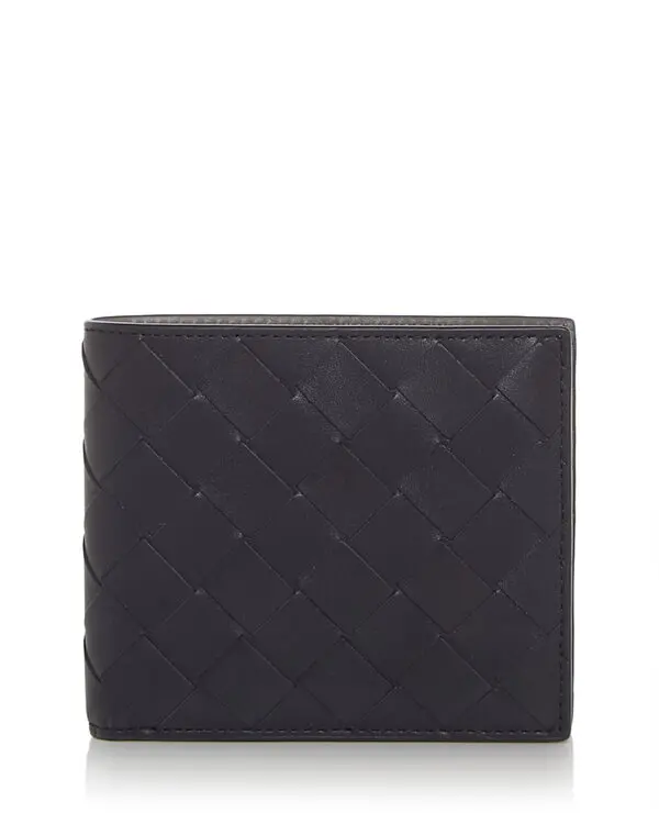 Bottega Veneta Intrecciato Leather Bifold Wallet - Cobalt