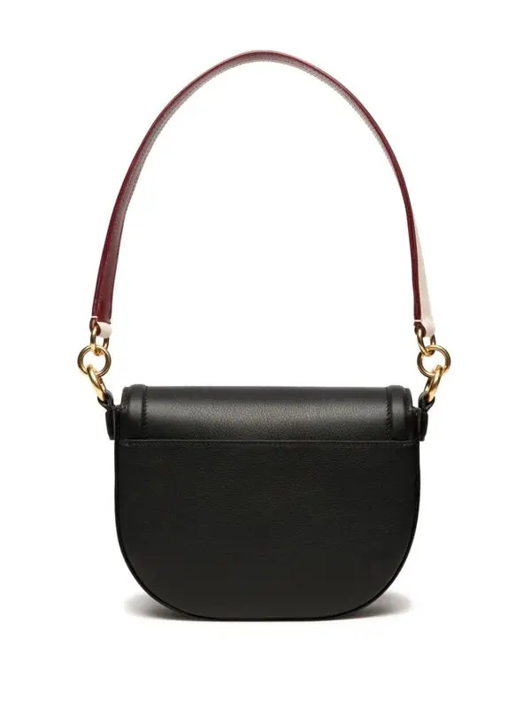 Bally Logo-stamp Leather Shoulder Bag - Black