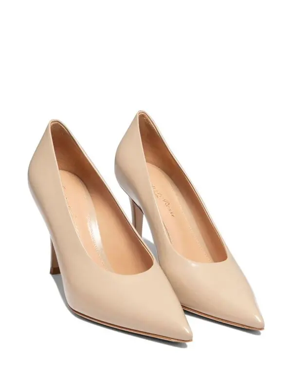 GIANVITO ROSSI 85mm Pointed-toe Leather Pumps