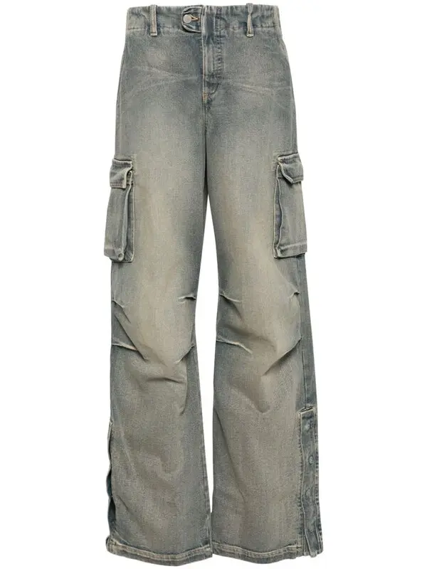 Andrea Ya'aqov Mid-rise Wide-leg Jeans