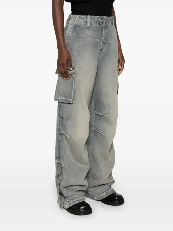 Andrea Ya'aqov Mid-rise Wide-leg Jeans