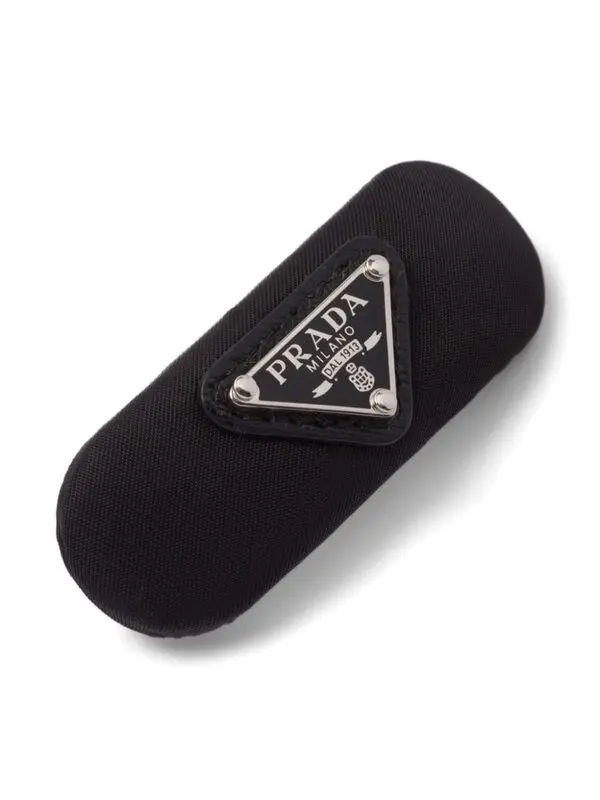 Prada Enamel-logo Hair Clip