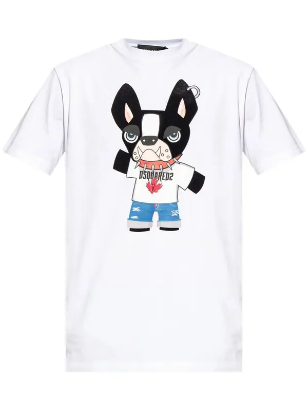 Dsquared2 Graphic-print Cotton T-shirt - White