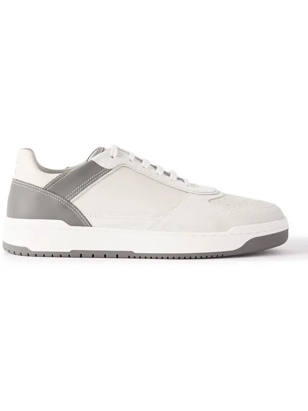 Brunello Cucinelli Suede And Leather Sneakers