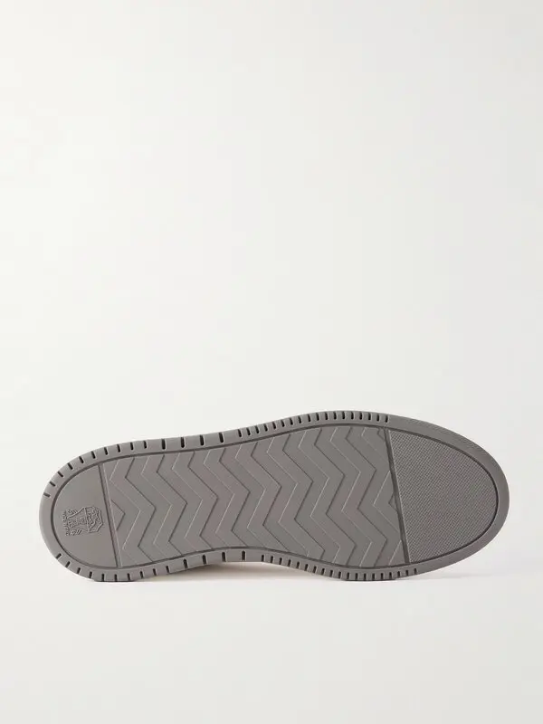 Brunello Cucinelli Suede And Leather Sneakers
