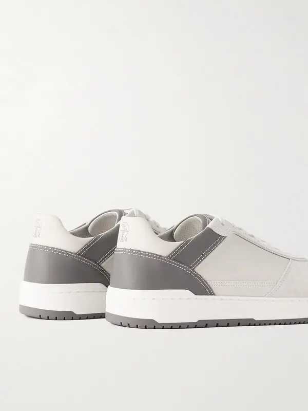 Brunello Cucinelli Suede And Leather Sneakers