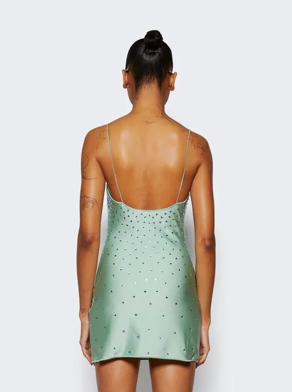 OSÃ©REE Embellished Mini Dress - Aqua