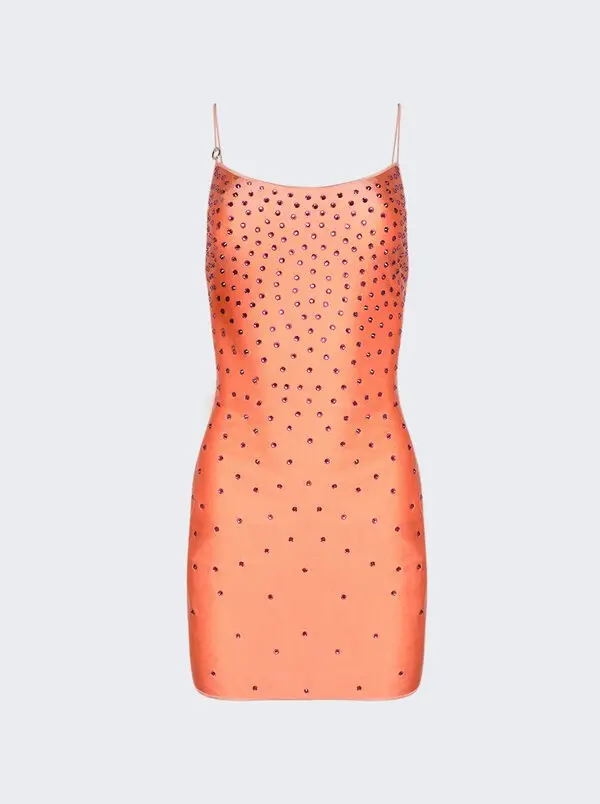 OSÃ©REE Embellished Mini Dress - Peach