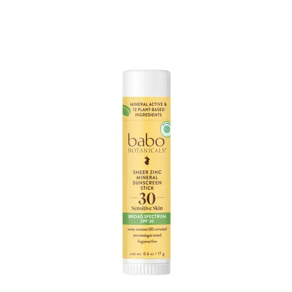 BABO BOTANICALS Spf 30 Clear Zinc Fragrance Free Sport Stick - One-color
