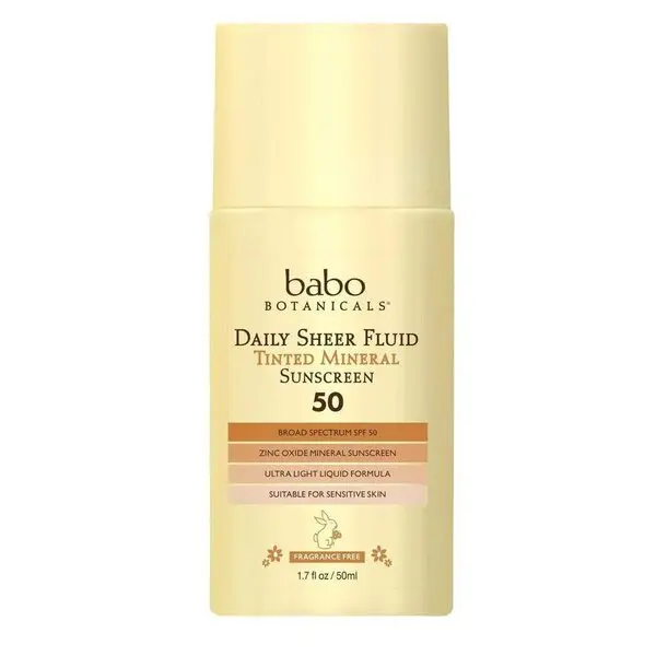 BABO BOTANICALS Spf 50 Daily Sheer Fluid Tinted Sunscreen - One-color