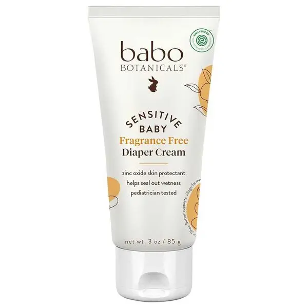 BABO BOTANICALS Sensitive Baby Fragrance Free Zinc Diaper Cream - One-color