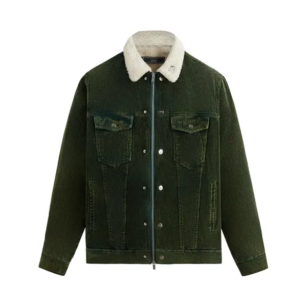 Kith Corduroy Laight Stadium Jacket - Green