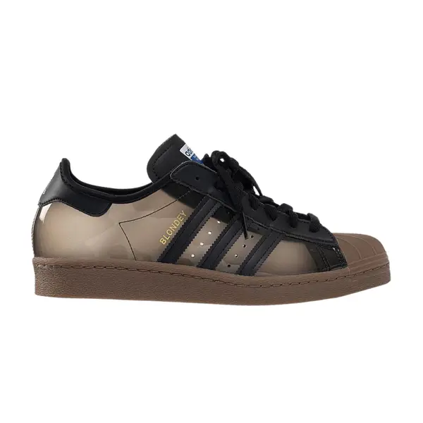 adidas gazelle silver green womens adidas Superstar 80s x Blondey Shoes Footwear White / Core Black / Gum main image 1