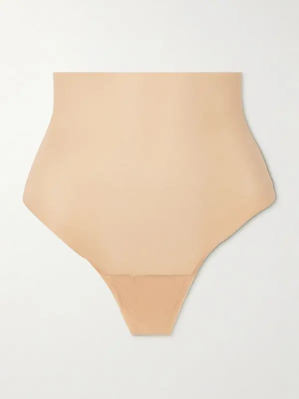 Commando Featherlight Control Stretch-jersey Thong - Neutrals