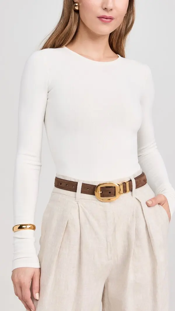 Altuzarra Buckle Belt - Chocolate