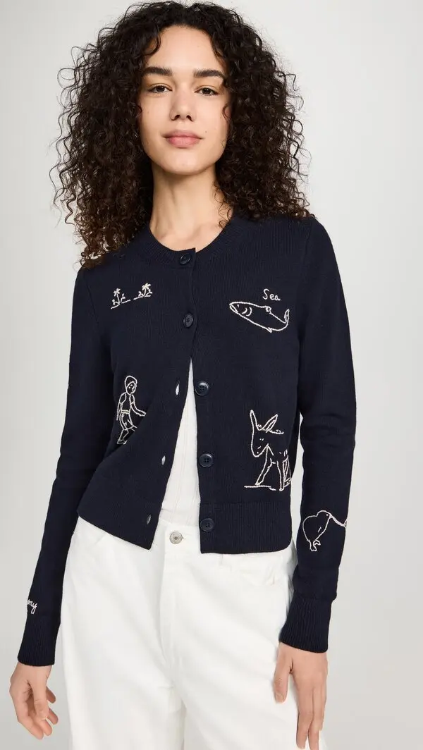 Sea Demi French Workwear Knit Cardigan