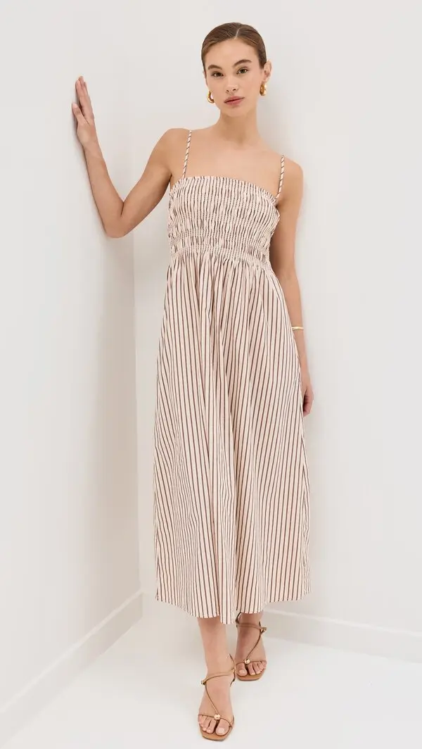PISTOLA Bianca Dress - Tiramisu Stripe