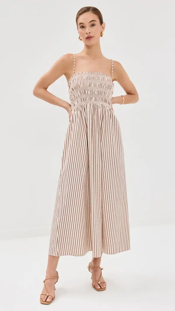 PISTOLA Bianca Dress - Tiramisu Stripe