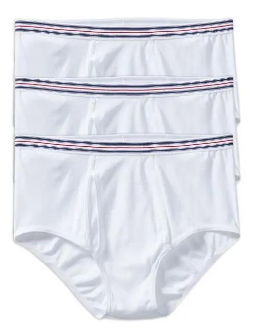 HARBOR BAY BY DXL 3-pk Briefs - White