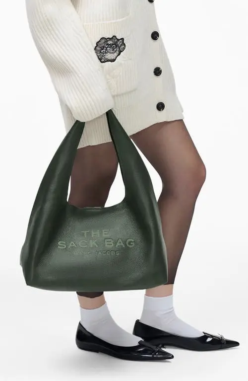 Marc Jacobs Leather Sack Bag - Ivy
