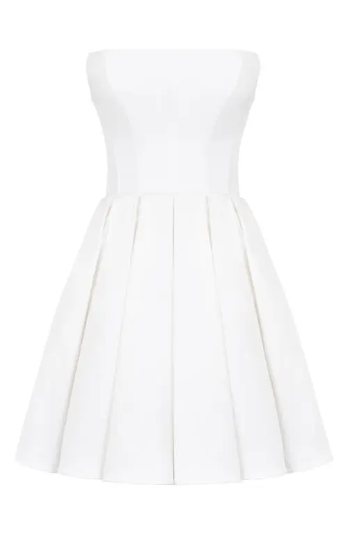 House Of Cb Emmanuela Strapless Mini Dress - White