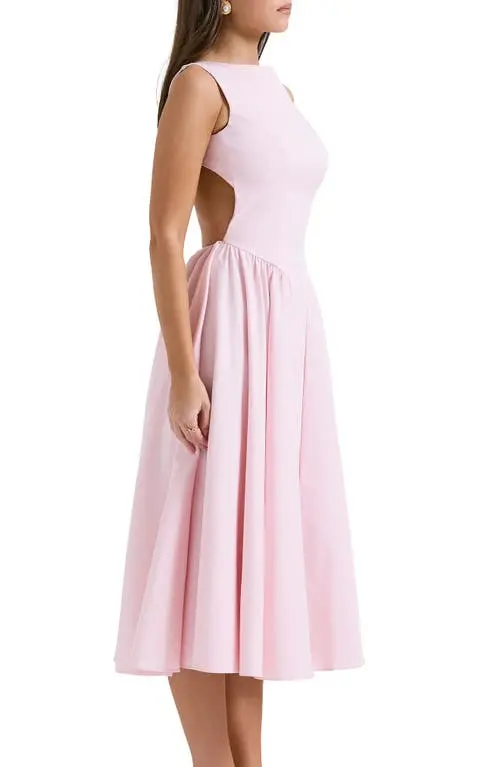 House Of Cb Open Back Midi Cocktail Dress