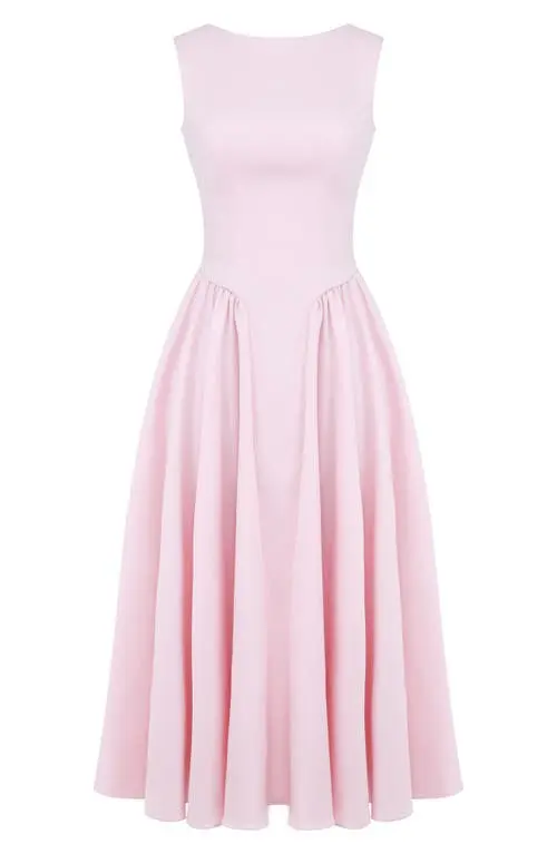 House Of Cb Open Back Midi Cocktail Dress
