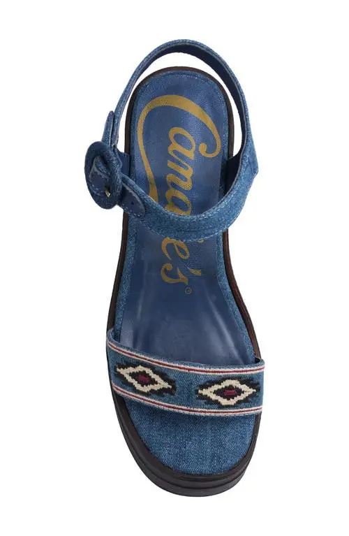 CANDIE'S Torina Platform Sandal - Denim
